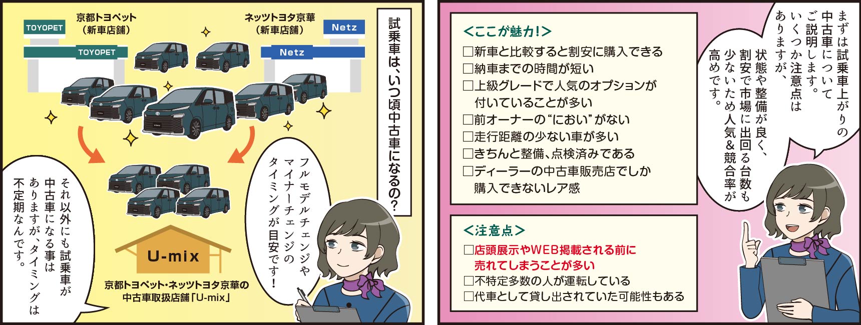 「試乗車上がりの中古車」の購入に迫る！ - TOYOTA class 京都｜京都トヨペットとネッツトヨタ京華が提案する情報サイト｜TOYOTA ...